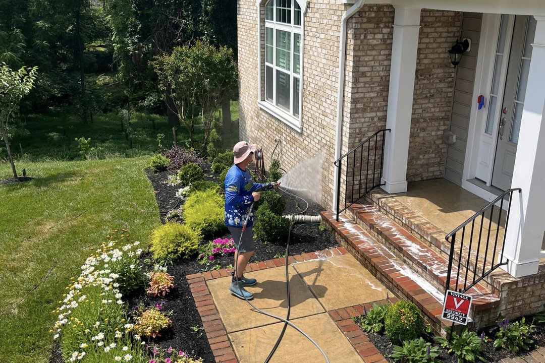 Pressure Washing Studs With Suds Columbia, MD